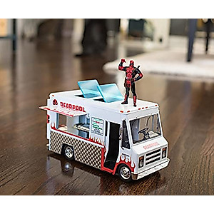 Marvel Deadpool & Taco Truck Die-cast Car, 1:24 Scale Vehicle, 2.75Collectible Figurine