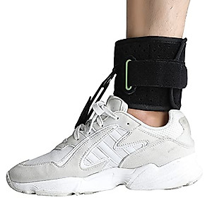 Adjustable Drop Foot Brace Foot Up Afo Brace Unisex Fits for Right /Left Foot Orthosis Ankle Brace Support, Improve Walking Gait, Effective Relieve Pain for Achilles Tendon