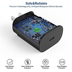 Fast Charger Type C, 2Pack 25W USB C Wall Charger Fast Charging Block with 10ft C to C Charging Cable for Samsung Galaxy S22, S22 Plus, S20 / S21 Ultra Plus, Note 20 / Note 10 Plus