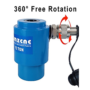 AMZCNC Hydraulic Knockout Punch Electrical Conduit Hole Cutter Set KO Tool Kit 1/2 to 4 inch (15T(1/2"-4"))