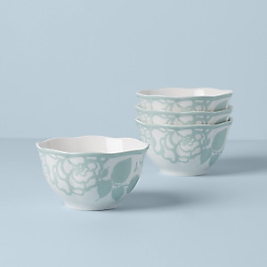Lenox BM COTTAGE DW RICE BOWLS S/4 SAGE, 2.65