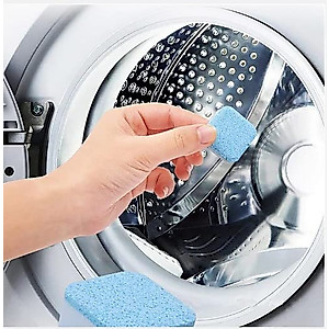 SainaHome Washing Machine Cleaner Tablet- Cleaning Tablets For HE Front Loader & Top Load Washer -12 Pack Economy Supply