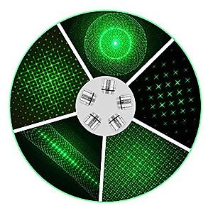 FreeMascot 5 Pcs Sky Patterns Heads Cap for Laser Pointer Light (Silver)