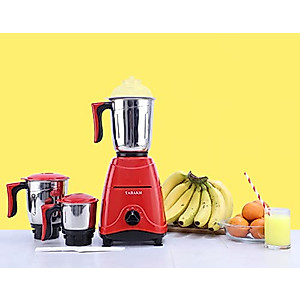 Ckitze Tabakh Indian Mixer Grinder | 650 Watts | 110-Volts Red, 3-Jar, T-Prime