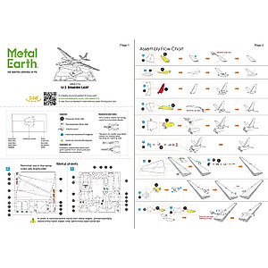 Metal Earth Lockheed Martin U-2 Dragon Lady Aircraft 3D Metal Model Kit Fascinations