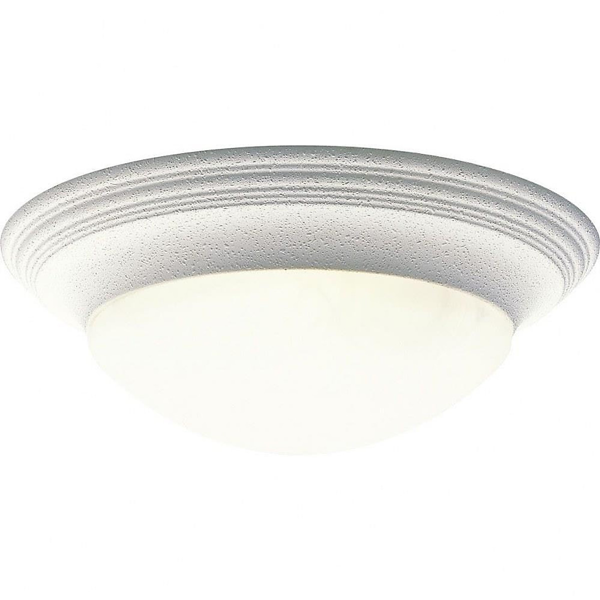Progress Lighting P3697-30 Alabaster Glass Close-to-Ceiling, 16-5/8-Inch Diameter x 5-1/2-Inch Height, White