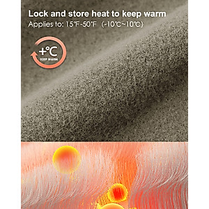 Willit Women's Fleece Lined Joggers Warm Pants Running Thermal Sweatpants Winter Athletic Hiking Water Resistant with Pockets Greige XS