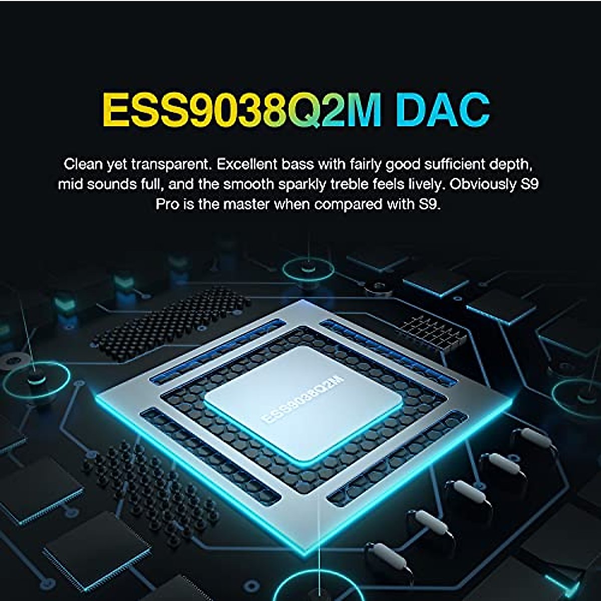 HIDIZS S9 PRO Balanced & Single-Ended Mini HiFi DAC & AMP, 768kHz/32Bit, DSD512 Portable Audio Decoding Amplifier for iPhone iPod Android PC with Windows/Mac OS/iOS/iPad OS System (Silver)