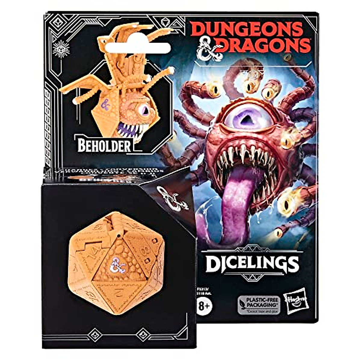 DUNGEONS & DRAGONS Dicelings Beholder Collectible D&D Monster Dice Converting Giant d20 Action Figures Role Playing Dice (F5213) Medium