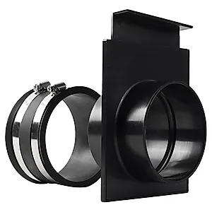 TonGass (1-Set) 4-Inch Blast Gates for Dust Collection Systems and Vacuum Fittings - with Easy to Use and Efficient Sliding Gates - Works with Flexible Hose Cuff Couplers
