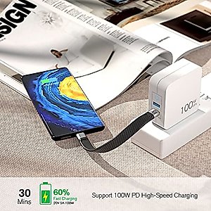 LamToon 40Gbps USB4 Compatible with Thunderbolt 4 Cable, 100W Charging,40Gbps Data Sync, Short USB C Cable Supports 8K Display, Compatible with Thunderbolt 3 and USB C 3.1 for External SSD,Hub,Docking
