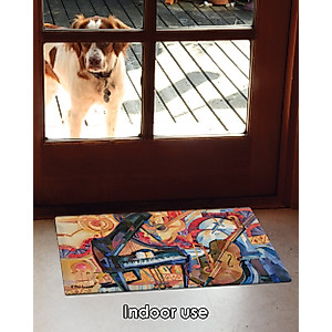 Toland Home Garden 800317 The Orchestra Music Door Mat 18x30 Inch Piano Outdoor Doormat for Entryway Indoor Entrance