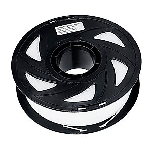 3D Printer Consumables 1.75mm Good Accuracy Standard Size Filament Perfect for DIY (White)