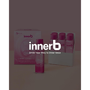 CJwellcare Innerb Glowshot Collagen (10.1fl oz, 6 Servings) - Low-Molecular-Weight Fish Collagen Shots for Elasticity, Hydration, Improved Skin, Hair & Nails. Liquid Marine Collagen 3,000mg.