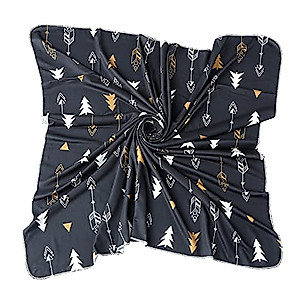 Galabloomer Newborn Swaddle Blanket with Beanie Set Baby Boy Receiving Blanket Gold Arrow