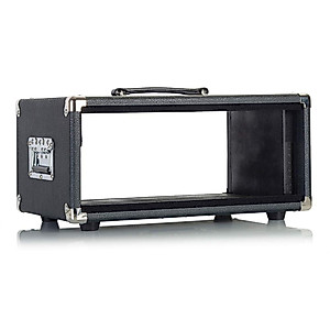Gator Cases Retro Series Vintage Amp Rack Case; 4U Black (GR-RETRORACK-4BK)