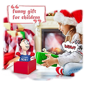 Stress Relief Boxing Desk Toys, Desktop Punching Bag Angry Management Doll, Anti Stress Plush Screaming Doll, Comfortable Touching Me Decompress Toys, Funny Gifts for Friends,Coworkers,Kids Adult