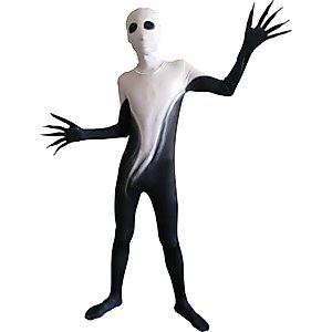 Spooktacular Creations Scary Shadow Demon Costume, Deluxe Kids Halloween Costume Set for Halloween Dress up Party (Large (10-12))