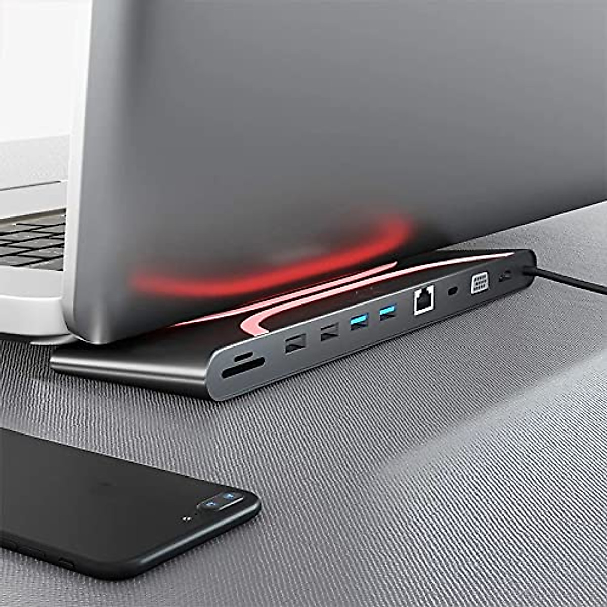 GPPZM USB Type C HUB to HDMI RJ45 Card Reader USB 3.0 PD Adapter USB C HUB for Computer Tablet PC Dock Splitter