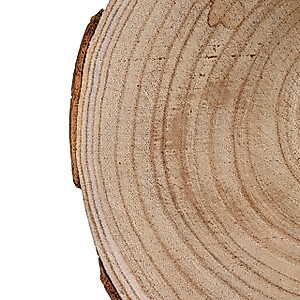 Creative Co-Op Large Paulownia Wood Pedestal with Metal Legs