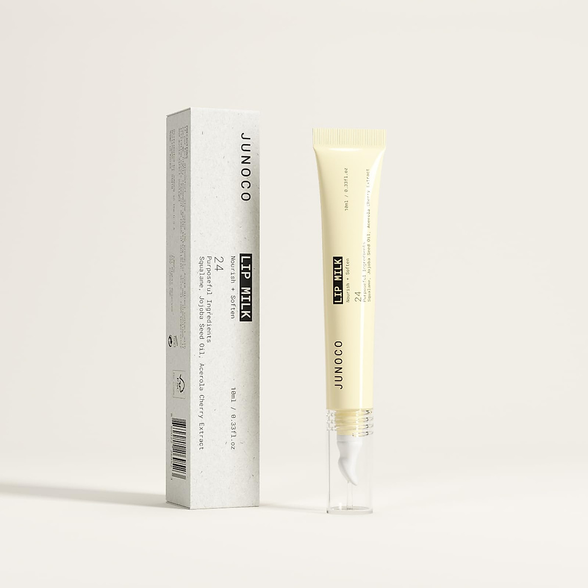 JUNO & Co. Lip Milk, Hydrating Lip Balm by day and Intensive Lip Mask by night 10ml/0.33 fl.oz