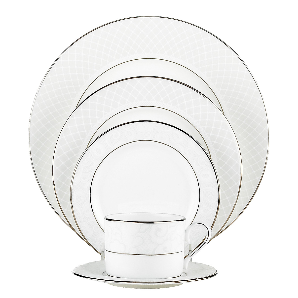 Lenox Venetian Lace 5 Piece Place Setting, 5-Piece Place Setting, Lenox Venetian Lace Fine Dinnerware