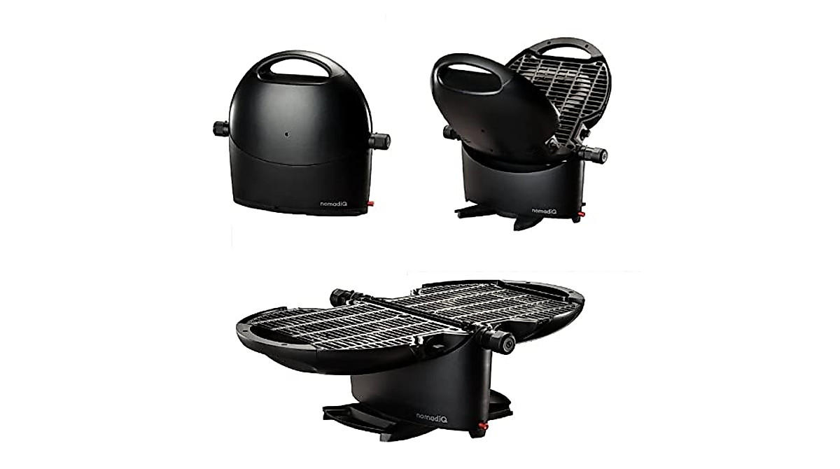 NOMADIQ Portable Propane Gas Grill | Small, Mini, Lightweight Tabletop ...