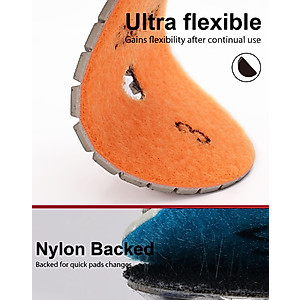 Casaverde 3-Step Diamond Polishing Pads 4" Wet Granite Polishing Pads for Granite,Marble and Engineered Stone Surfaces