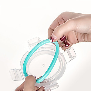 Mini Glass Food Storage Containers - 12 Pack 5 oz Small Glass Jars with Locking Lids - Airtight Food Containers - Freezer, Microwave, Dishwasher Safe