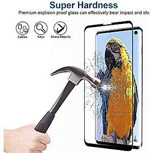 HHUAN Case for TCL 10 Plus (6.47 Inch) with 2 X Tempered Glass Screen Protector, Clear Soft Silicone Cover Bumper TPU Shockproof Phone Case for TCL 10 Plus - WM86