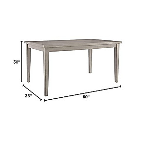 Signature Design by Ashley Parellen Modern Farmhouse Rectangular Dining Room Table, Gray