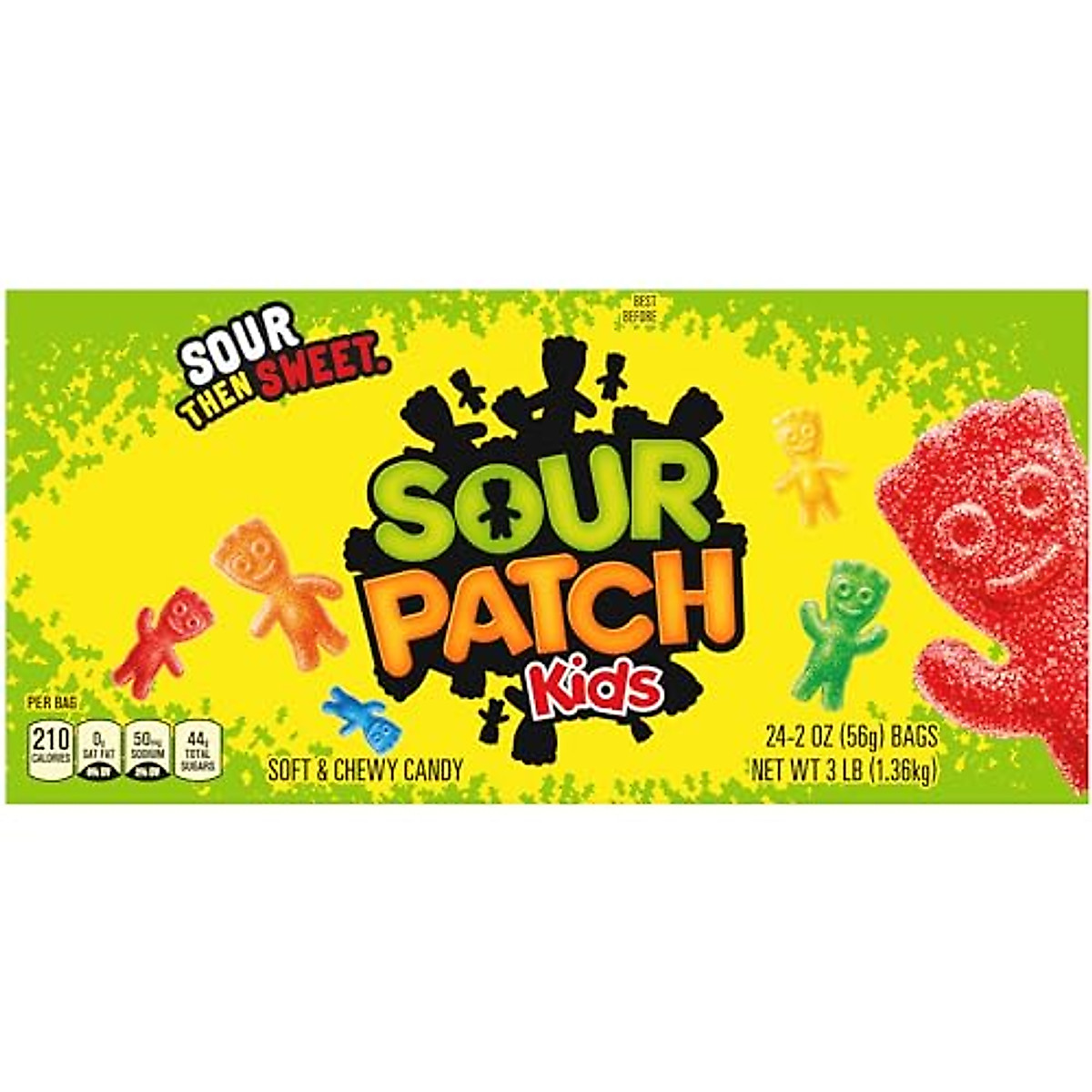 SOUR PATCH KIDS Soft & Chewy Candy, 24 - 2 oz Bags