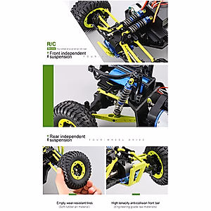 QIYHBVR Remote Control Car,1:12 Scale Fast RC Cars All Terrain,High Speed 50km/h Rock Crawler RC Truck 4x4 Off Road Waterproof 2.4 GHz Control Climbing Vehicle Gift for Kids Adults Boy RTR