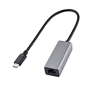 YUENN USB-C Metal Gigabit Ethernet Adapter, USB-C to RJ-45, 10/100/1000 Mbps, for Laptop Tablet PC with USB-C Connector, Compatible with Thunderbolt 3, Windows, Mac, Linux, Android