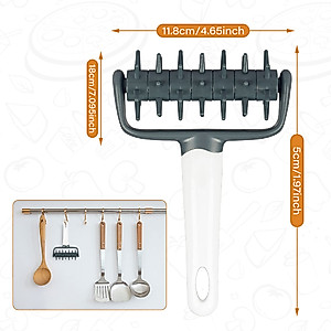 MIPAHI 2 Pieces Pizza Dough Roller, 4.65x7.09x1.97inch Dough Bubbling Killer, Time-saving Pizza Dough, Roller Tool For Pizza, Puff Pastry, Bread