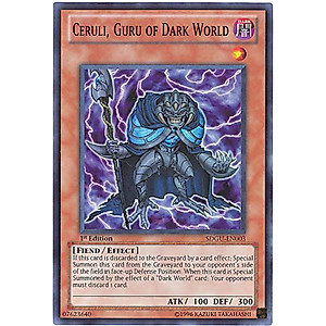 Yu-Gi-Oh! - Ceruli, Guru of Dark World - SDGU-EN003 - Super Rare - Unlimited - Structure Deck: Gates of The Underworld