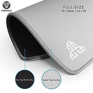 FANTECH RGB Gaming Keyboard and Mouse and Mouse Pad Combo, Wired 104 Keys Mechanical Keyboard Blue Switch with Wrist Rest & 10K DPI Gaming Mouse & Gaming Mousepad 3 in-1 for PC, White