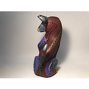 EL Toro Rojo handcrafted Oaxacan Alebrije, wood carving