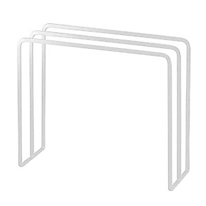 Yamazaki Dish Home Dishcloth Hanger | Steel | Towel Holder, One Size, White
