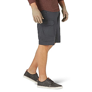 Wrangler Authentics Men's Stretch Twill Cargo Shorts, Asphalt, 46