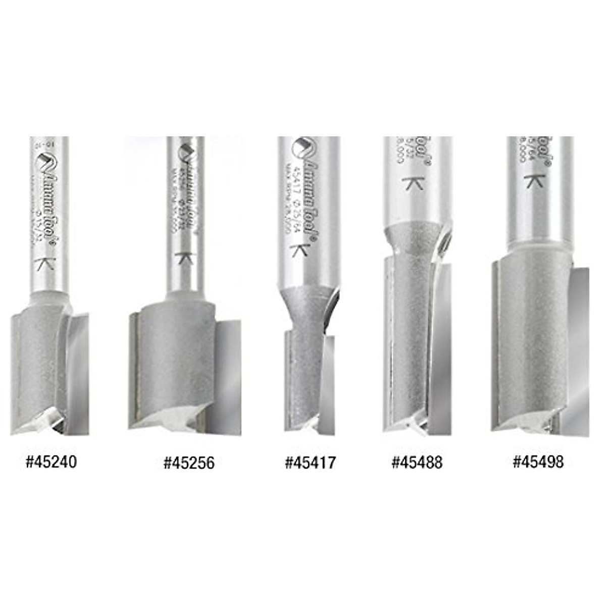 Amana Tool - 45240 Carbide Tipped Straight Plunge 12mm Dia x 3/4 x 1/4" Shank