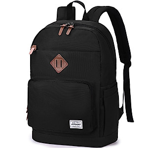 RAVUO Backpack for Men Women, Water Resistant Unisex 15.6 inch Laptop Backpack College School Bookbags with Two Front Pockets