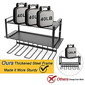 Jeasor Heavy Duty Floating Power Tool Organizers, Metal Holder Wall Mount Storage Rack for Tools, Premium and Sturdy Drill Rack, Multifunctional Garage Tool Rack, and Perfect for Screwdriver Holder