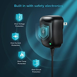 Powseed 12W Universal AC Adapter DC 3V 4.5V 5V 6V 7.5V 9V 12V Power Cord for Household Electronics CCTV IP Camers Routers Speaker Tablet Webcam USB Devices Multi Voltage 1000mA Wall Cord Charger