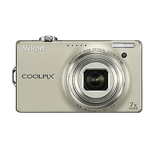 Nikon Coolpix S6000 14.2 MP Digital Camera with 7x Optical Vibration Reduction (VR) Zoom and 2.7-Inch LCD (Silver)