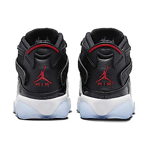 Nike Jordan 6 Rings, Black/Gym Red-White 322992 064 (us_Footwear_Size_System, Adult, Men, Numeric, Medium, Numeric_11)