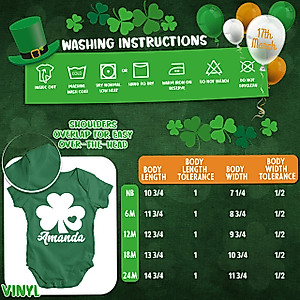 Ugly Christmas Sweater Personalized St. Patrick's Day Green Baby Short Sleeve Onesie w/Name