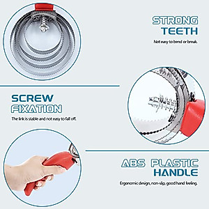 Cimeton 2Pcs Reversible Stainless Steel 4 Rings Curry Comb and Rubber Curry Grooming Brush, Soft Touch Grip Horse Brush Kit for Shedding Grooming Horses Dogs Goats