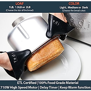 Yedi Total Package 19-in-1 Bread Maker, with Deluxe Accessory Kit