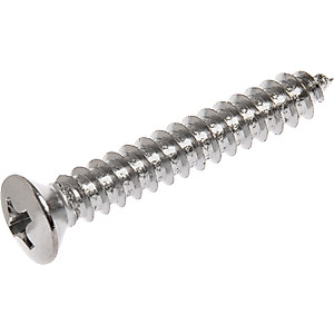 The Hillman Group 44920 8 x 1-1/4-Inch Jackson Head Trim Screw, Chrome, 20-Pack